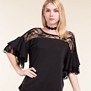 Vocal | Tops | Vocal Black Lace Top | Poshmark